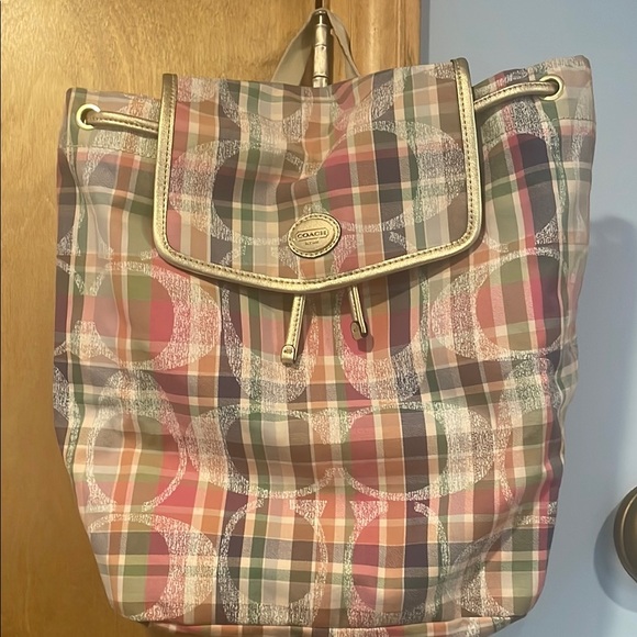 Coach | Bags | Coach Multicolor Plaid Womens Bag | Poshmark